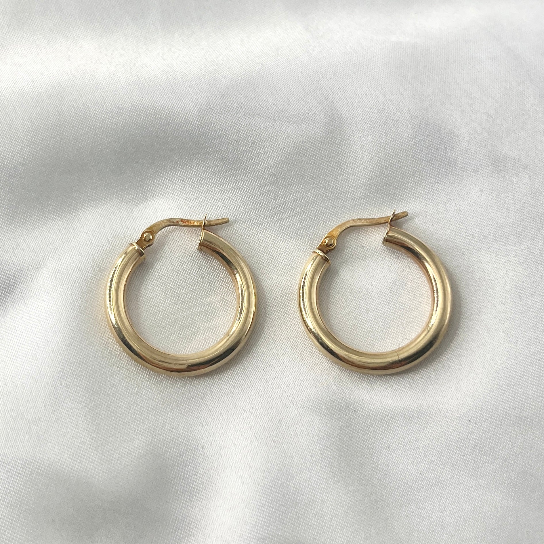 Yellow Gold Creole ER170 – Brilliant Jewelry